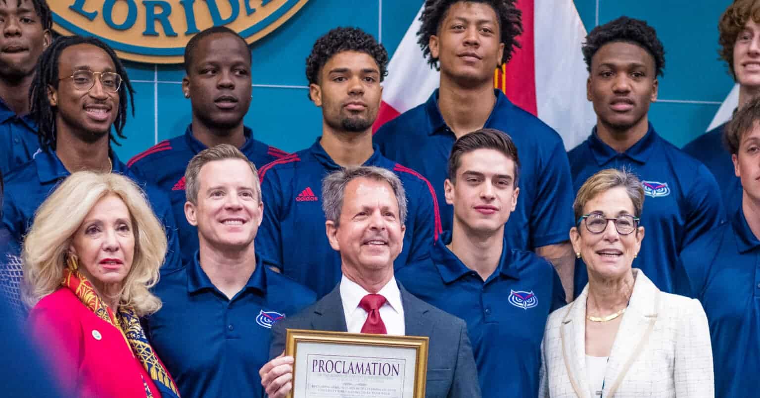 Florida Atlantic University Men’s Basketball Honored for Historic First ...